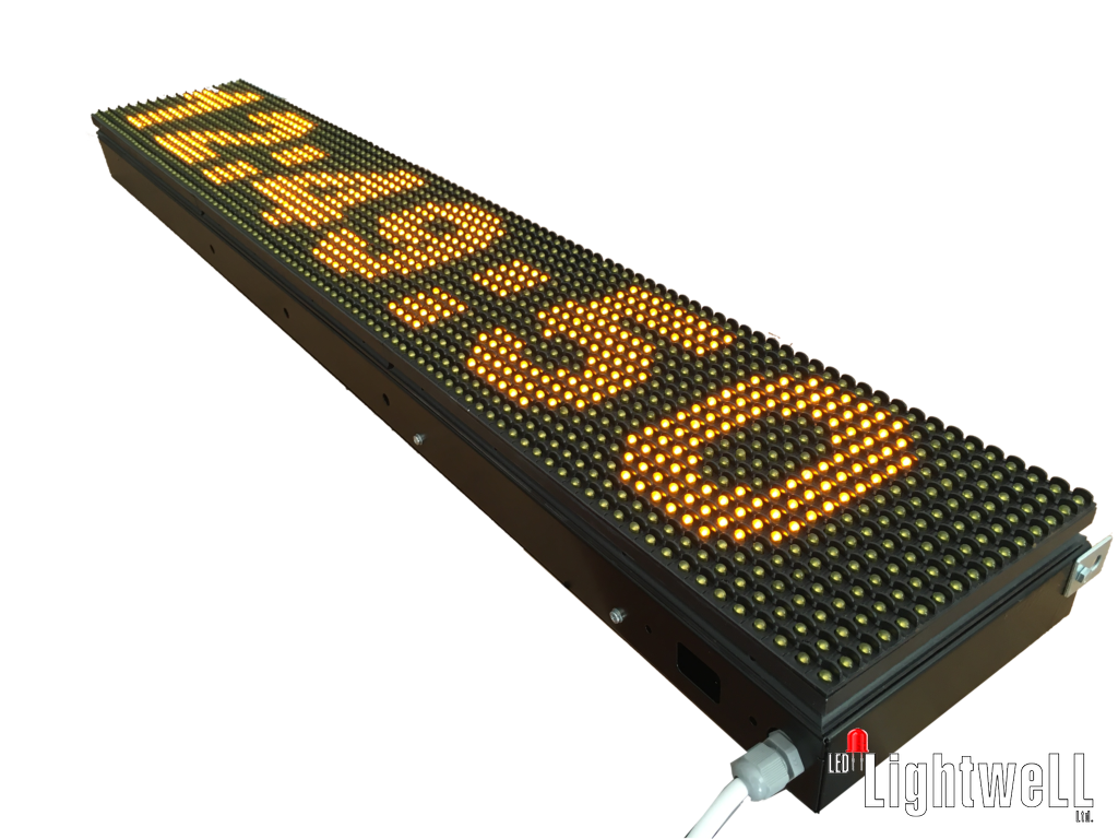 LED screen with a clock, weather forecast, news and creeping line - LED ...