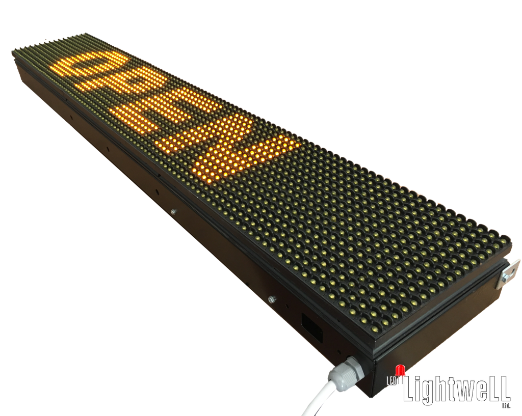 LED screen with a clock, weather forecast, news and creeping line - LED ...